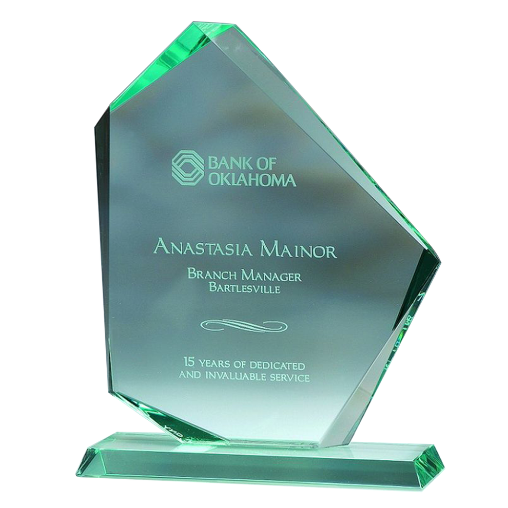 Elevation Jade Glass Award – Cowart Awards